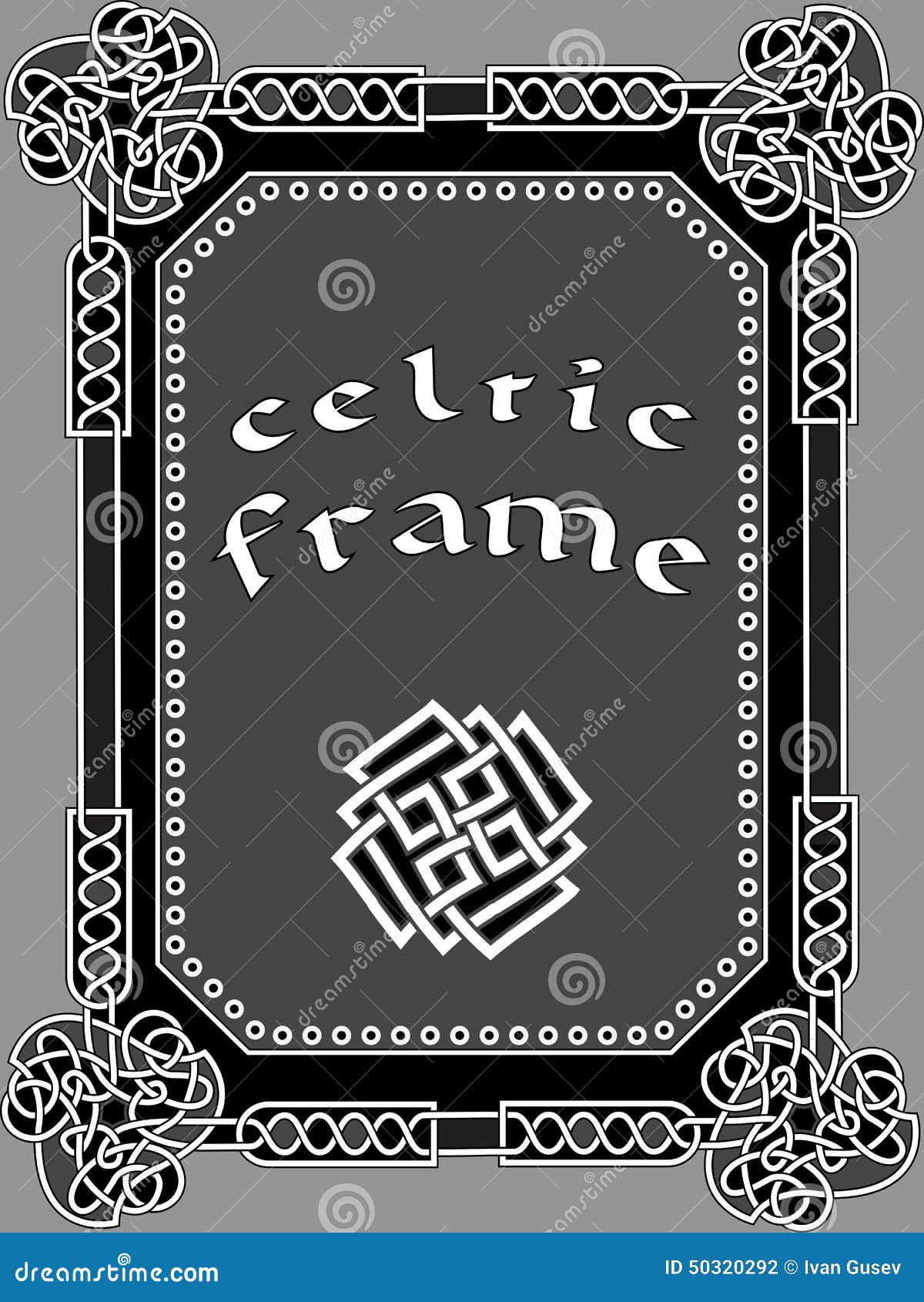 Celtic Frame an Element of Design Stock Vector - Illustration of ...