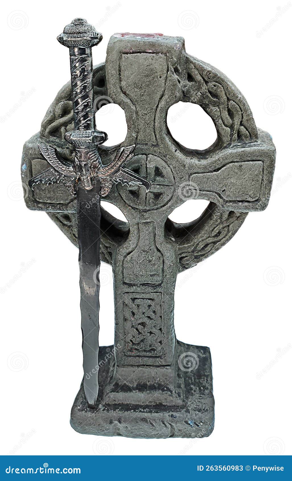 Gravestone and sword stock image. Image of buried, mausoleum - 263560983