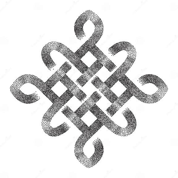 Celtic Halftone Stippled Pattern Vector Ancient Pagan Scandinavian ...