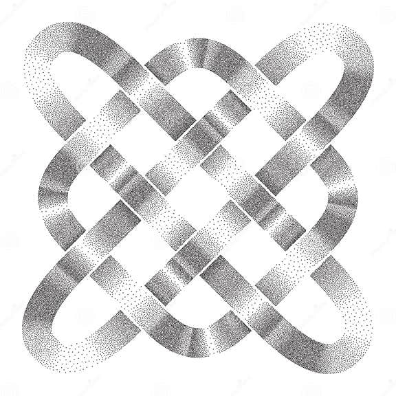 Celtic Halftone Stippled Pattern Vector Ancient Pagan Scandinavian ...