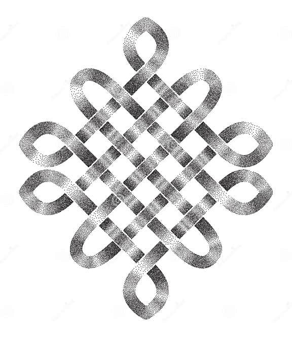 Celtic Halftone Stippled Pattern Vector Ancient Pagan Scandinavian ...