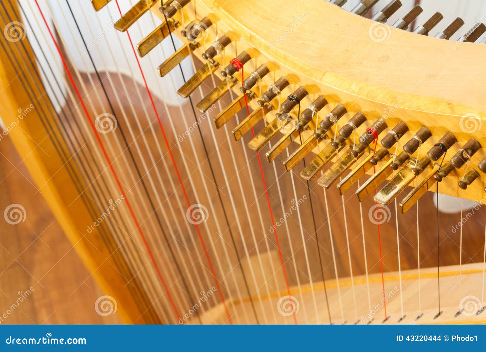 Celtic harp view from top stock photo. Image of ancient - 43220444