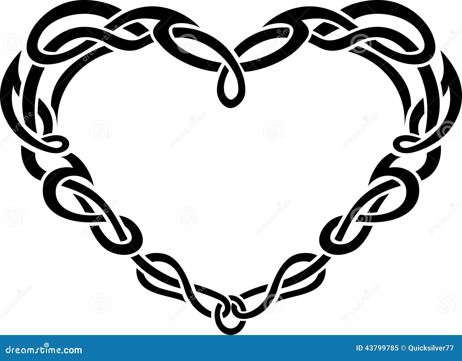 Celtic Heart Border Stock Image | CartoonDealer.com #43799785
