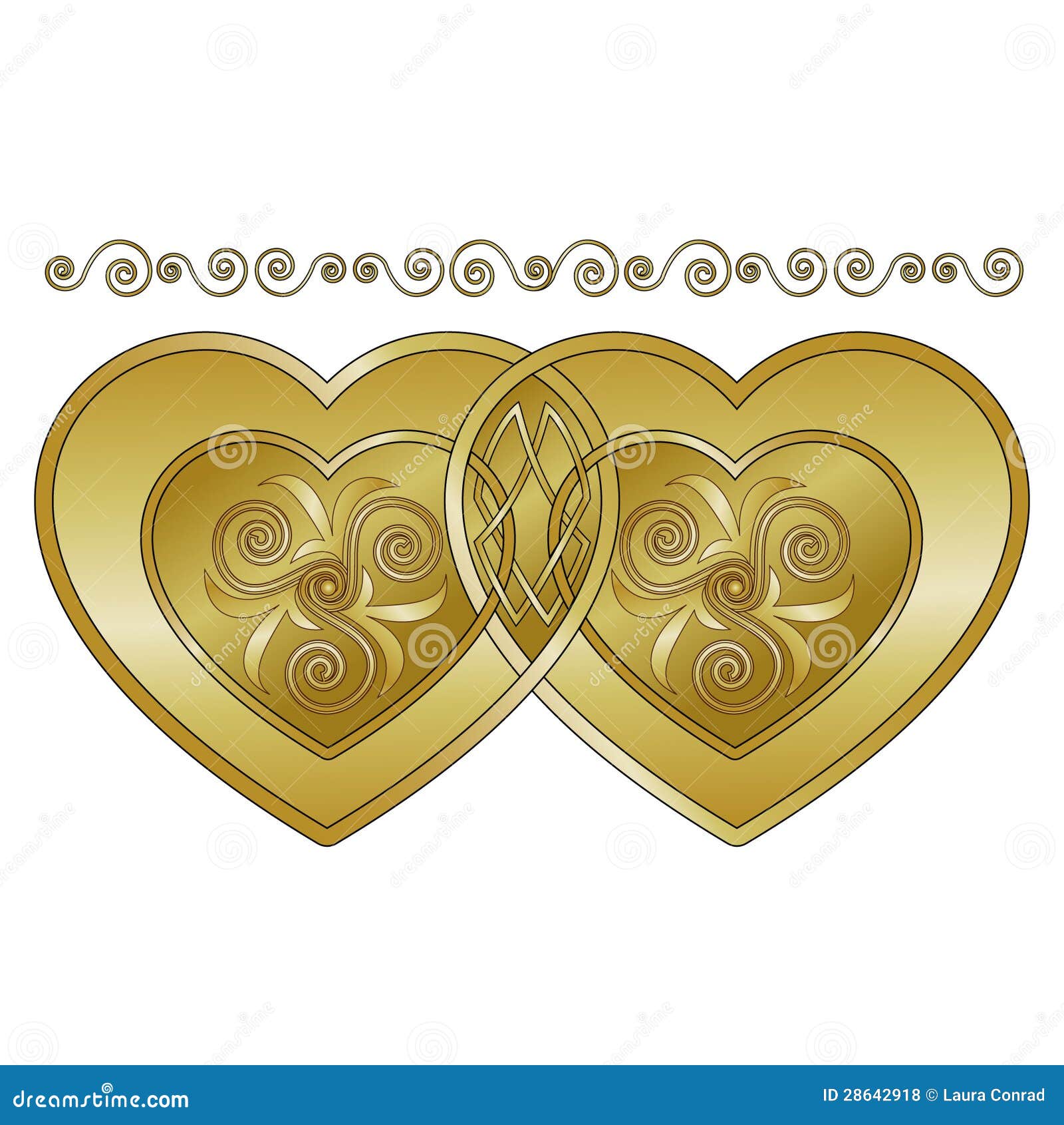 Celtic Scroll Work Clipart Designs