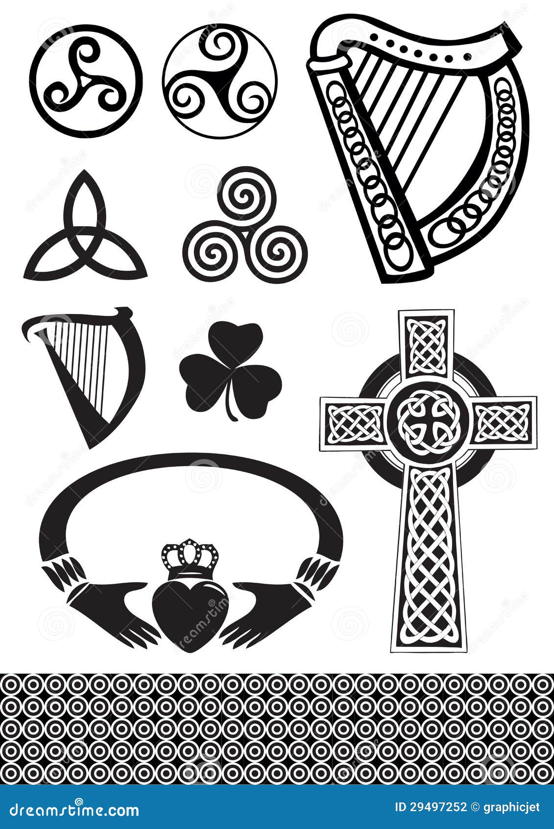 Celtic icons stock vector. Illustration of europe, runish - 29497252