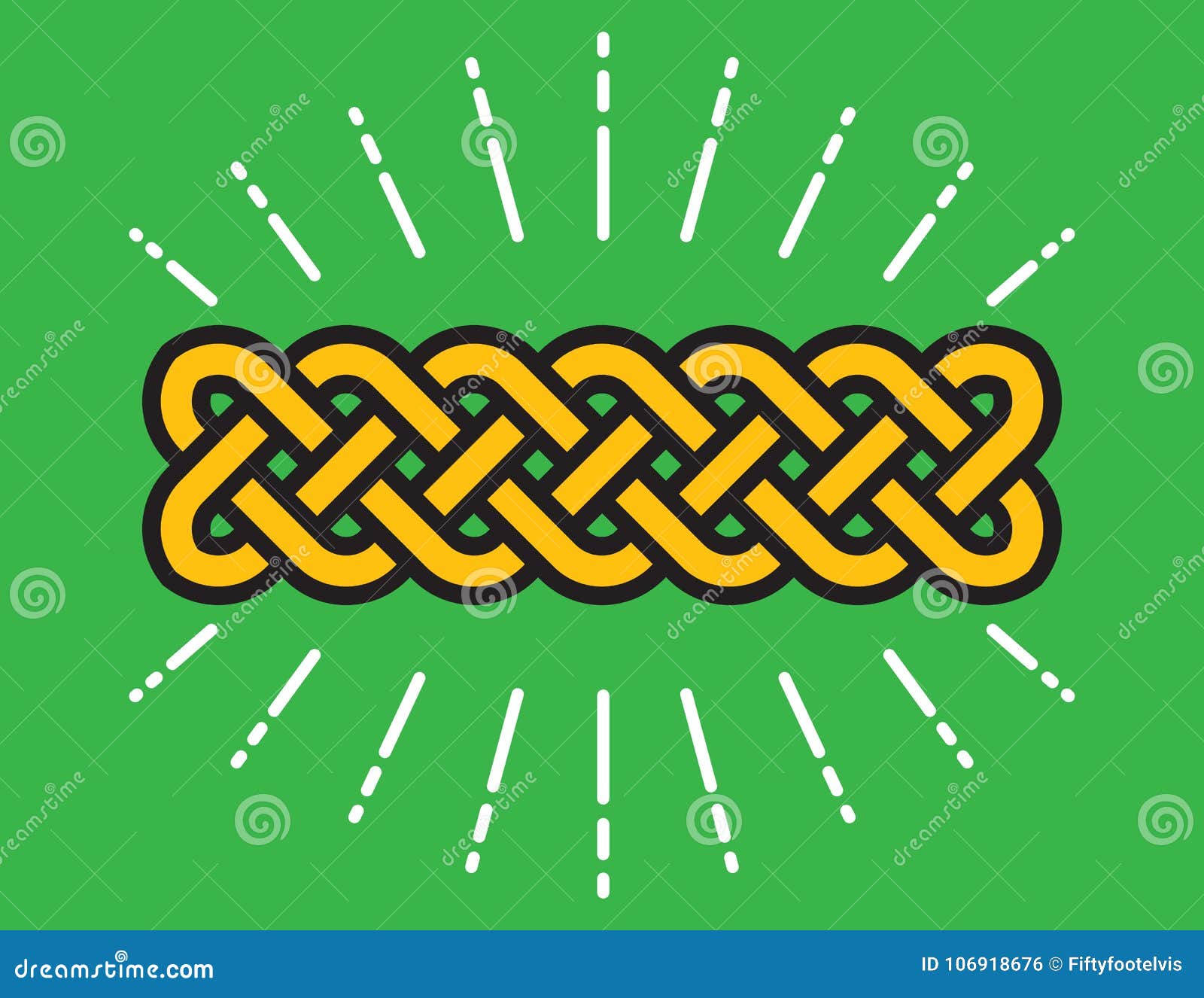 Infinity Knot Outline In Black. Celtic Symbol. Isolated Background ...