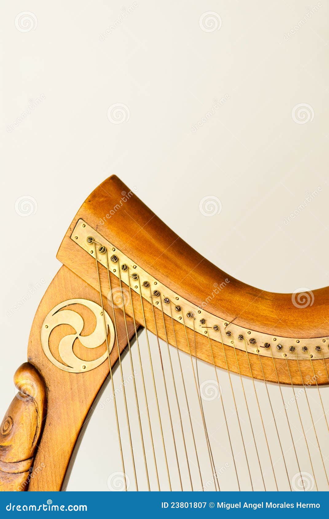 Celtic instrument stock image. Image of vertical, headstock - 23801807