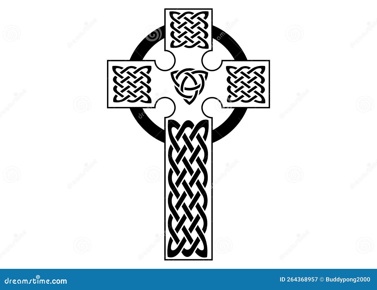 Celtic Irish Cross Symbol Logo Vector Illustration | CartoonDealer.com ...