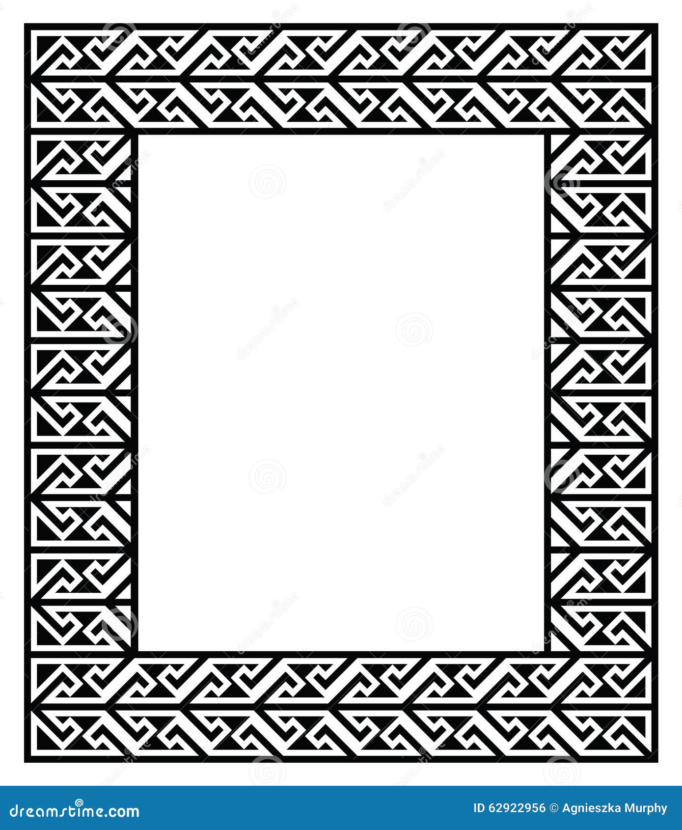 Celtic Key Pattern - Frame, Border Stock Illustration - Illustration of ...