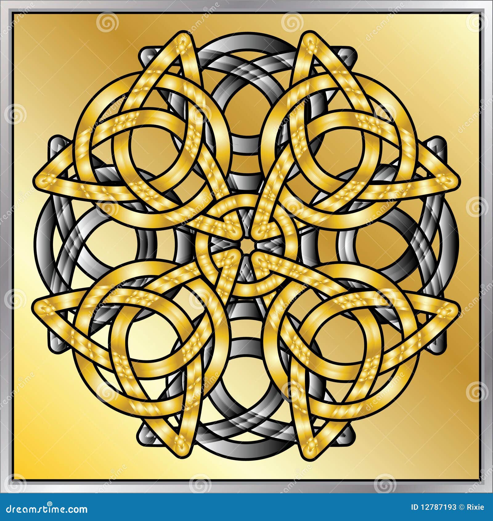 Celtic knot abstract stock vector. Illustration of iron - 12787193