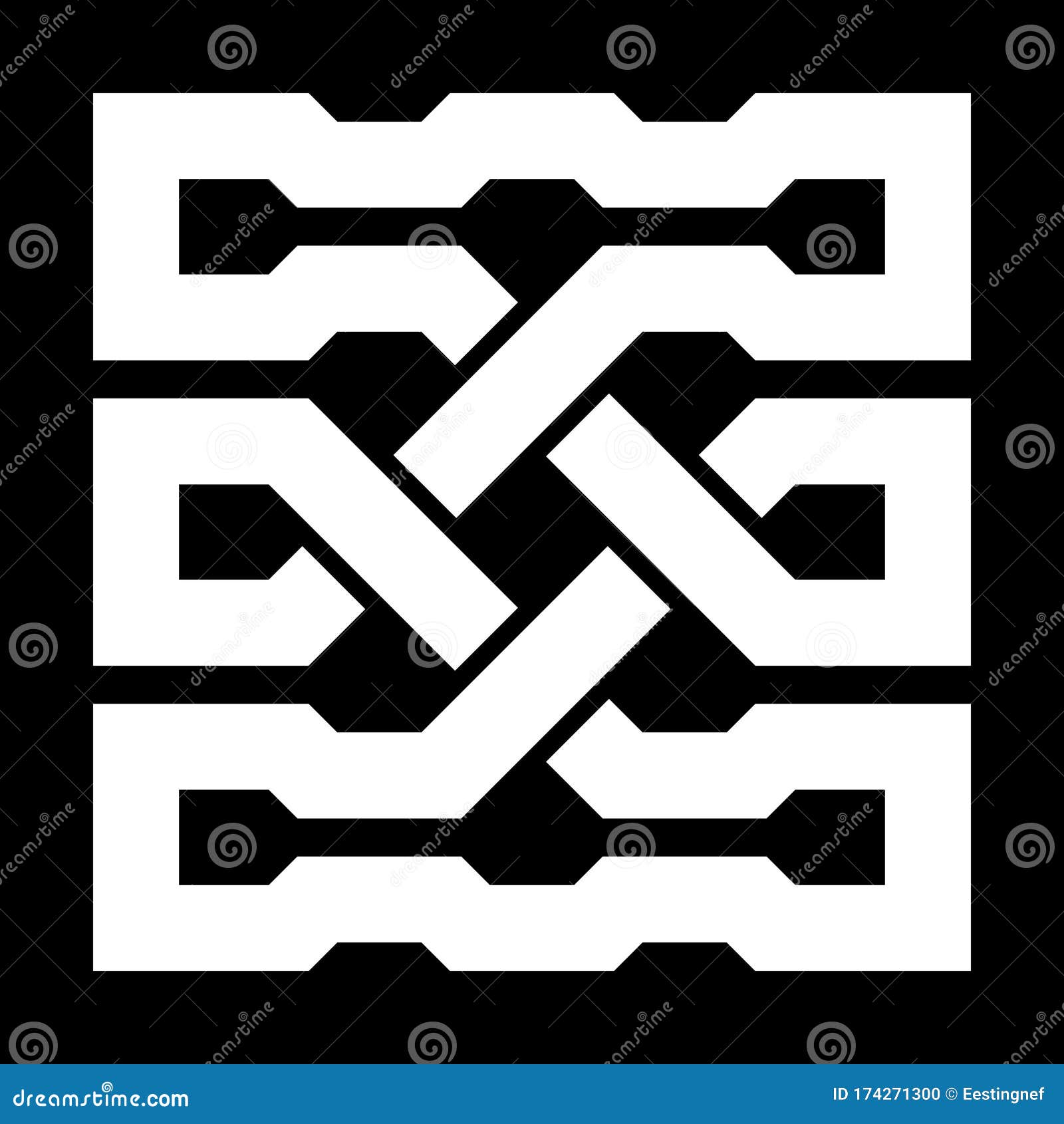 Celtic Knot. Abstract Ornament Stock Vector - Illustration of ...