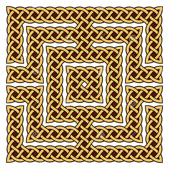 Celtic knot border stock vector. Illustration of pattern - 14857017