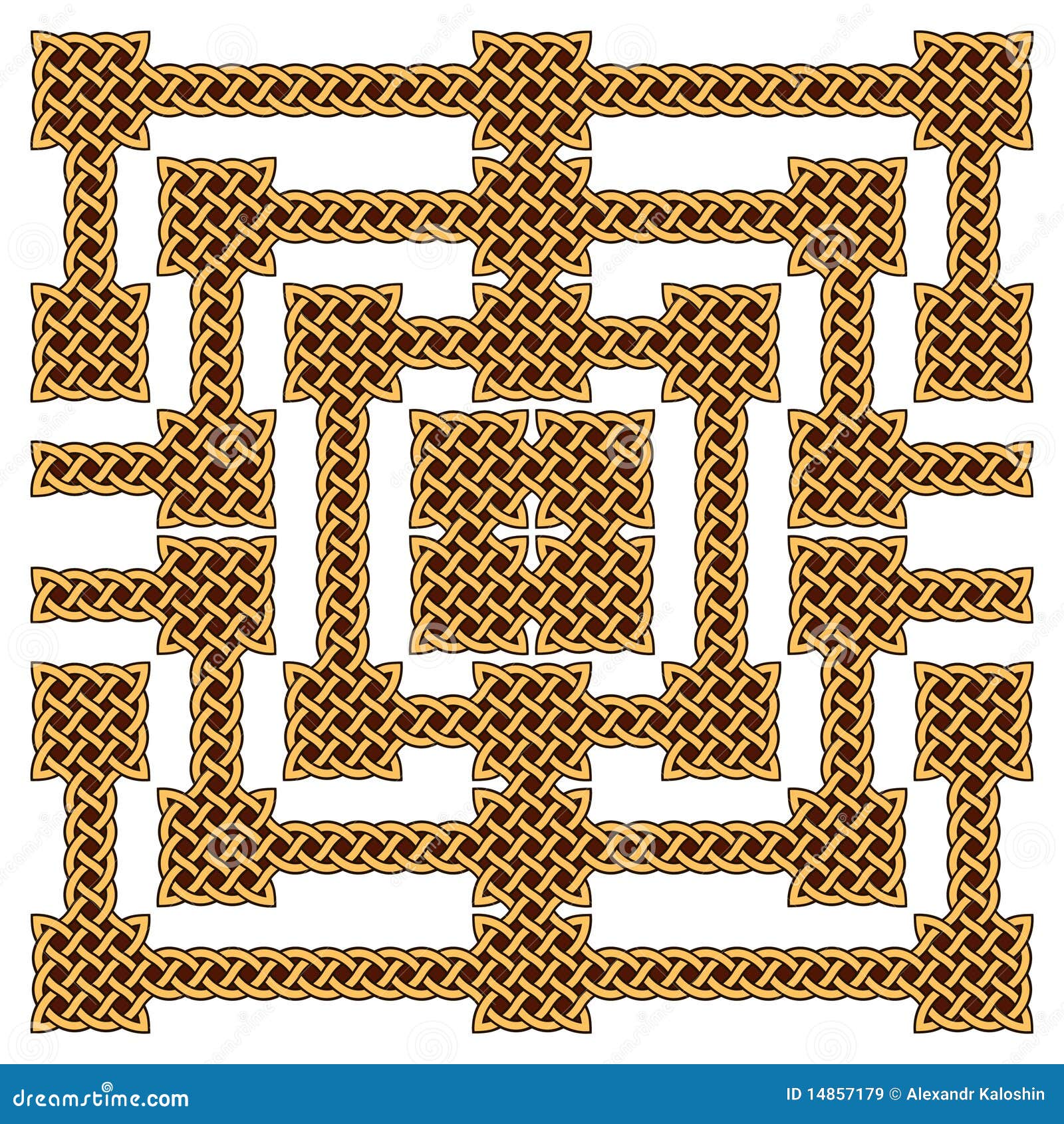 Celtic knot border stock vector. Illustration of isolated - 14857179