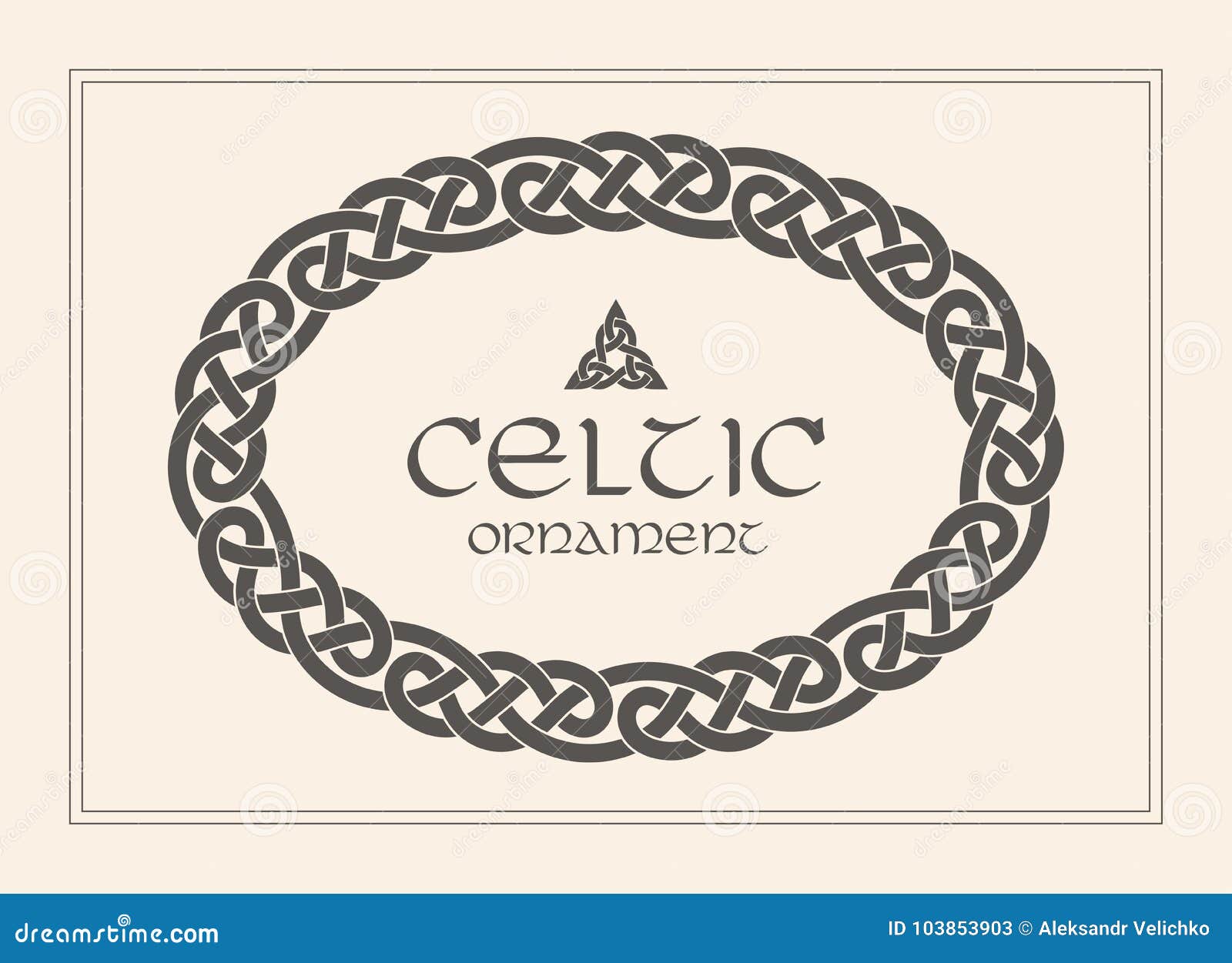 Celtic Border With Flowers Of The Thistle Cartoon Vector ...