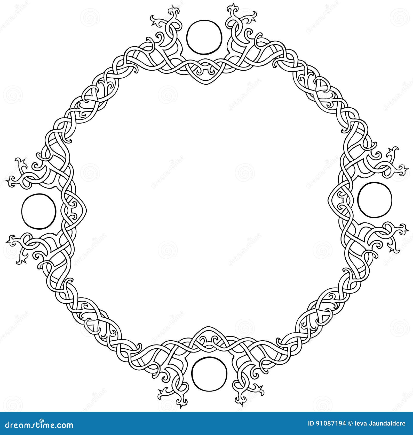 Celtic knot circle frame stock vector. Illustration of decorate - 91087194 Celtic knot circle frame stock vector. Illustration of decorate - 91087194