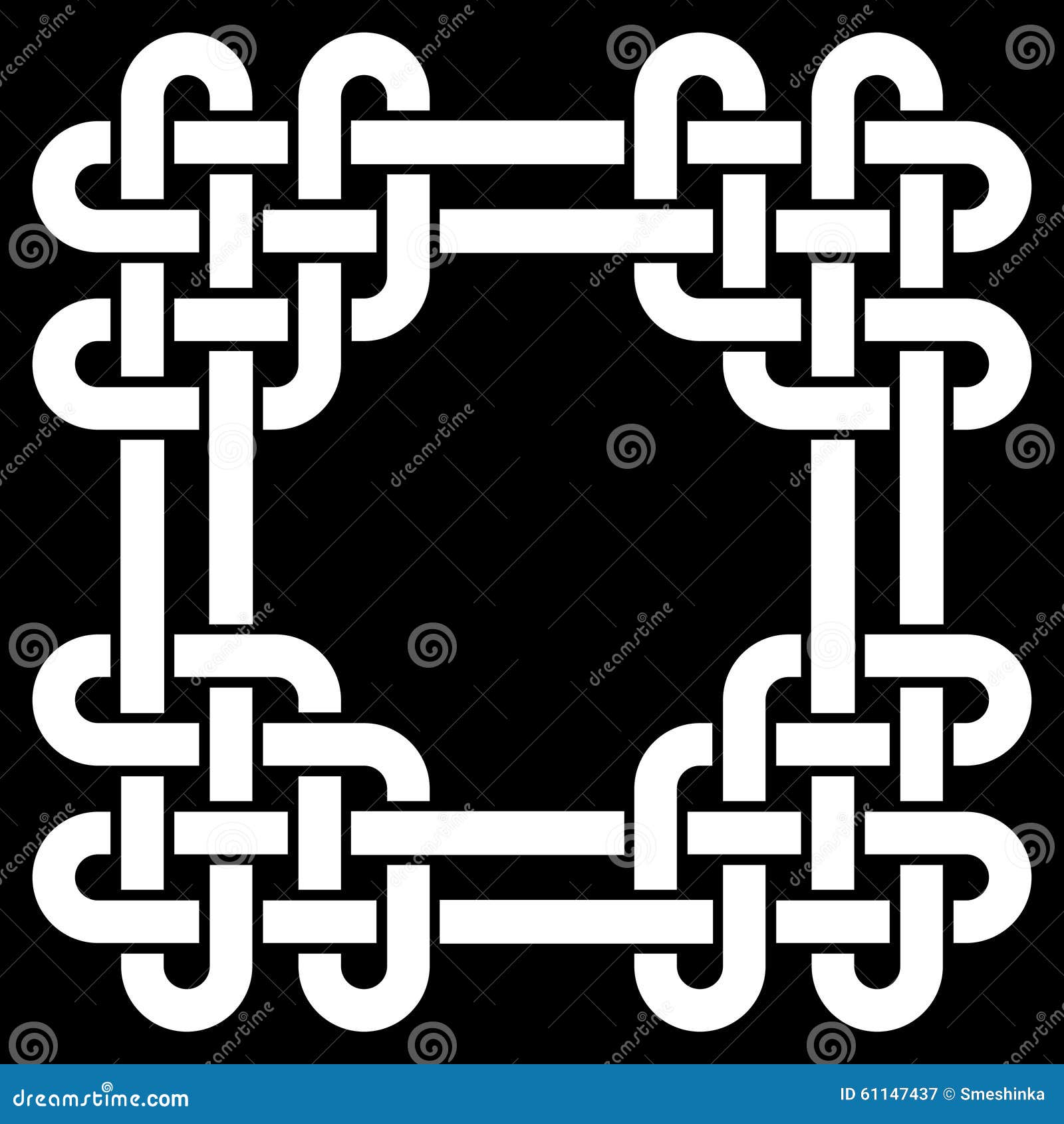 Celtic Knot Frame Vector Illustration Stock Vector - Illustration of ...