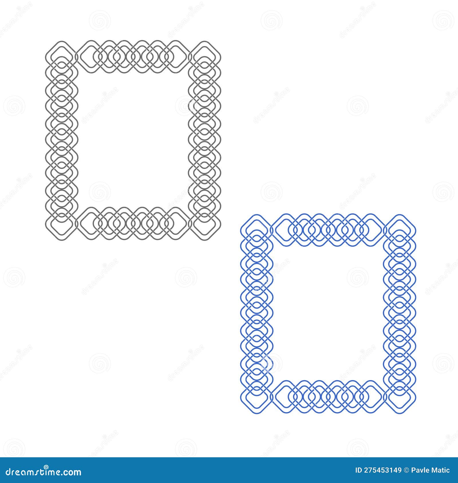 Celtic knot frames stock vector. Illustration of abstract - 275453149