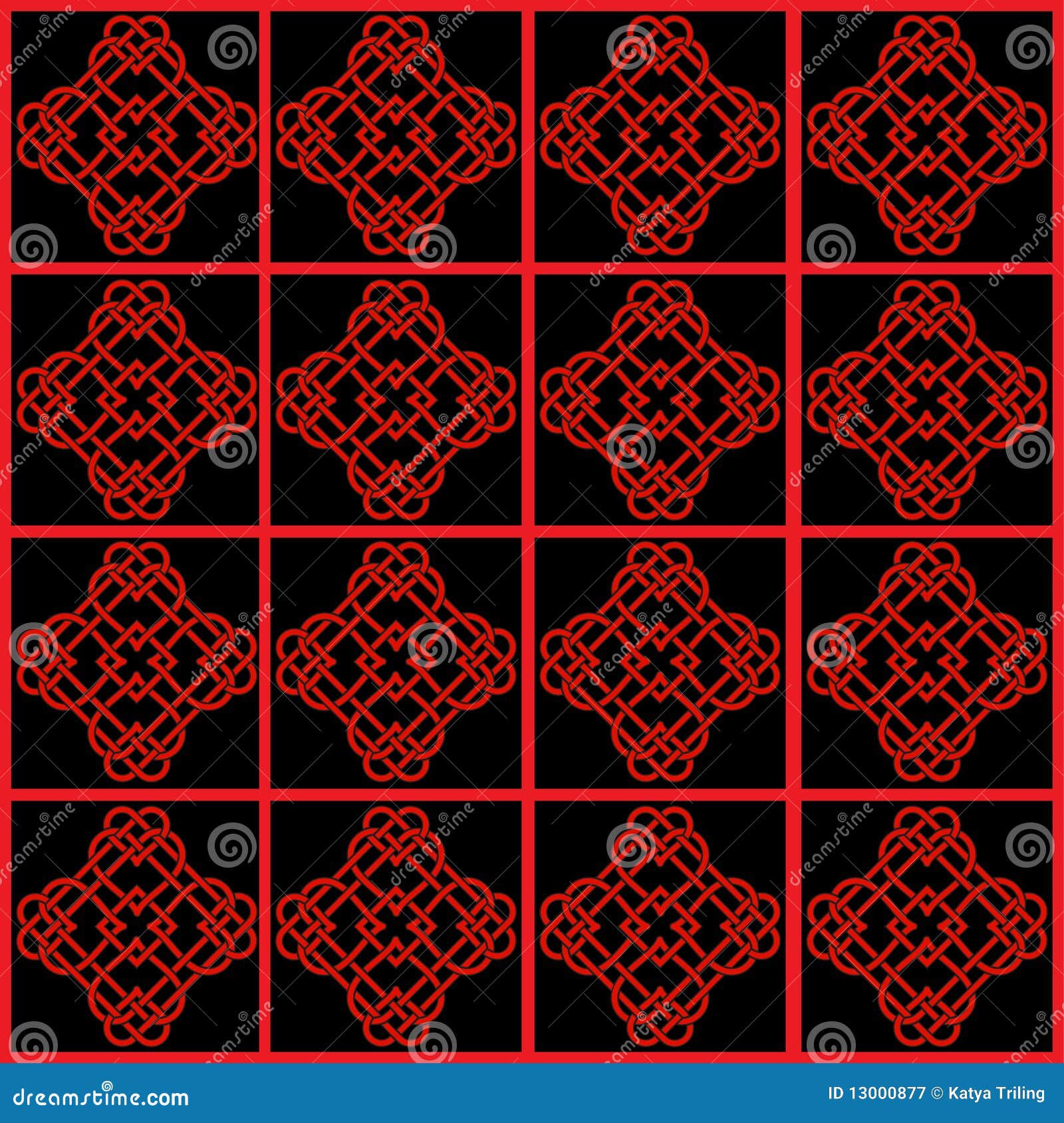 Celtic Knot Motif stock vector. Illustration of frame - 13000877