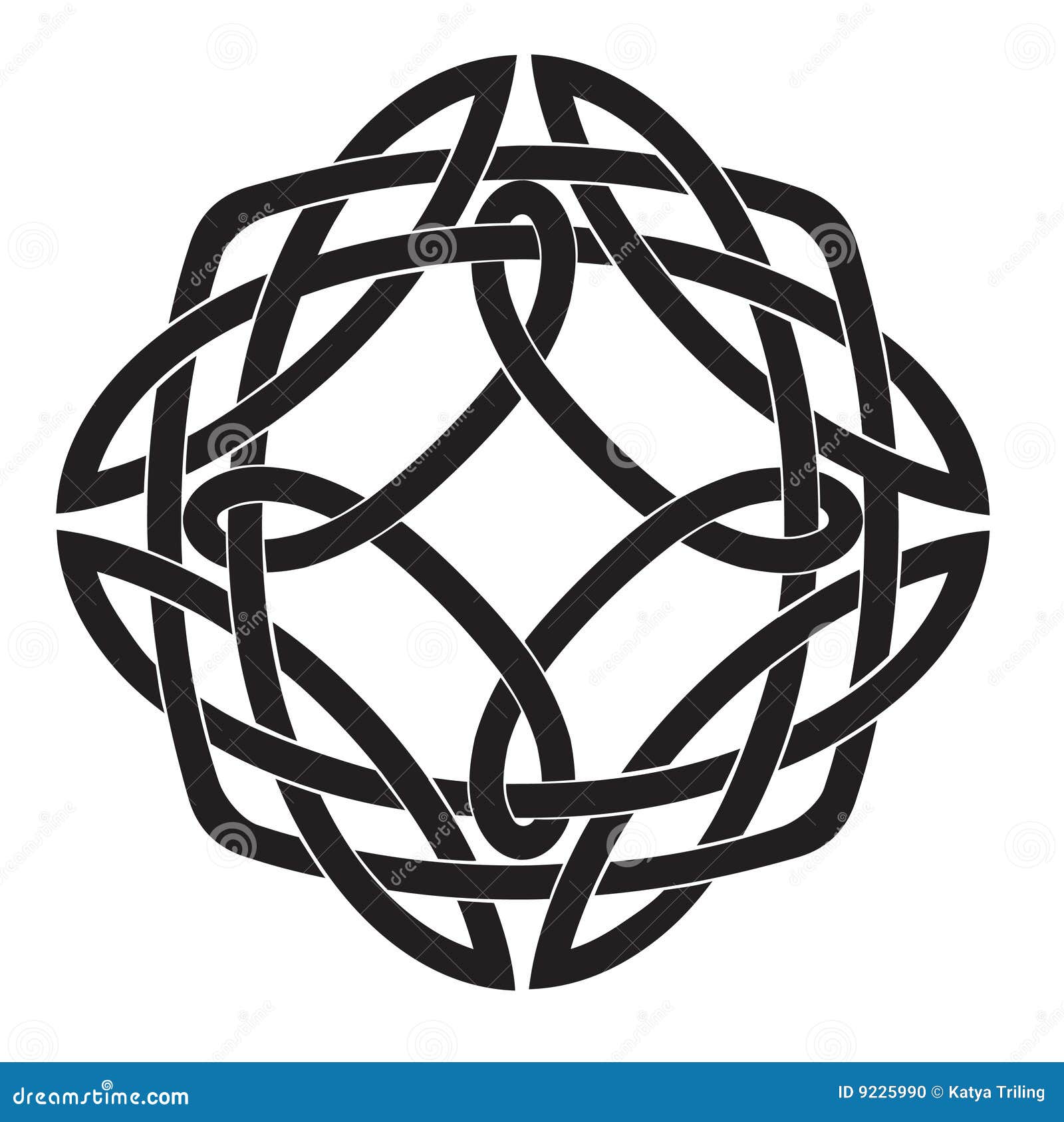 Celtic Knot Motif stock vector. Illustration of knot, decoration - 9225990
