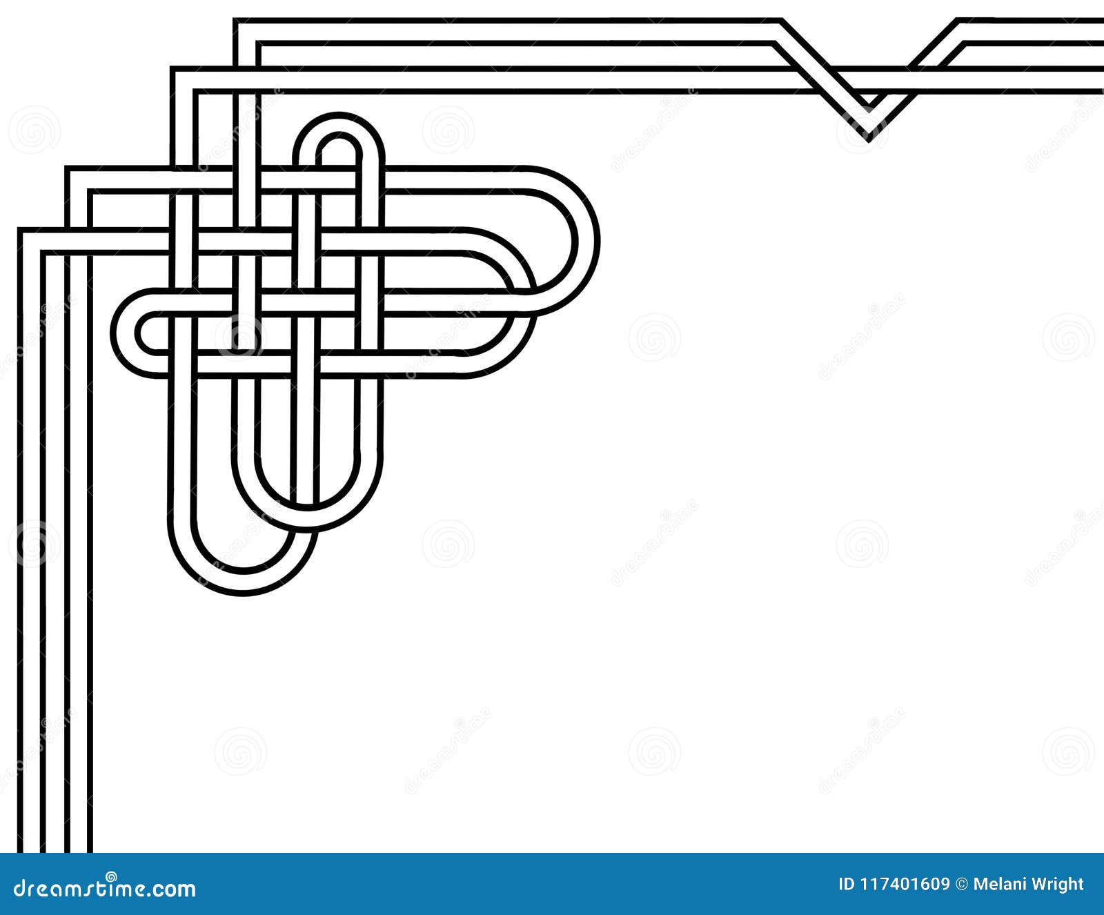 Celtic Knot Page Border Using a Heart Shape Theme Stock Vector ...