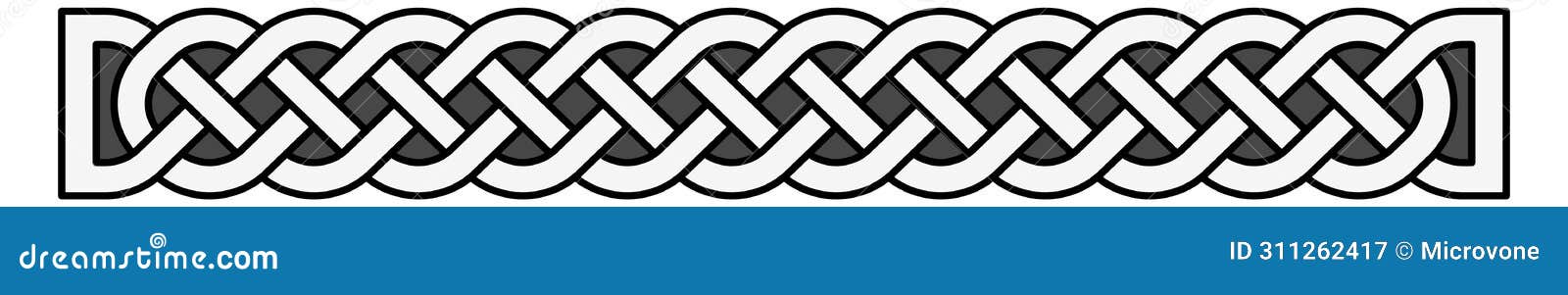 Celtic Braid Frames. Rounded Braided Ornaments Frame, Irish Woven Braid ...