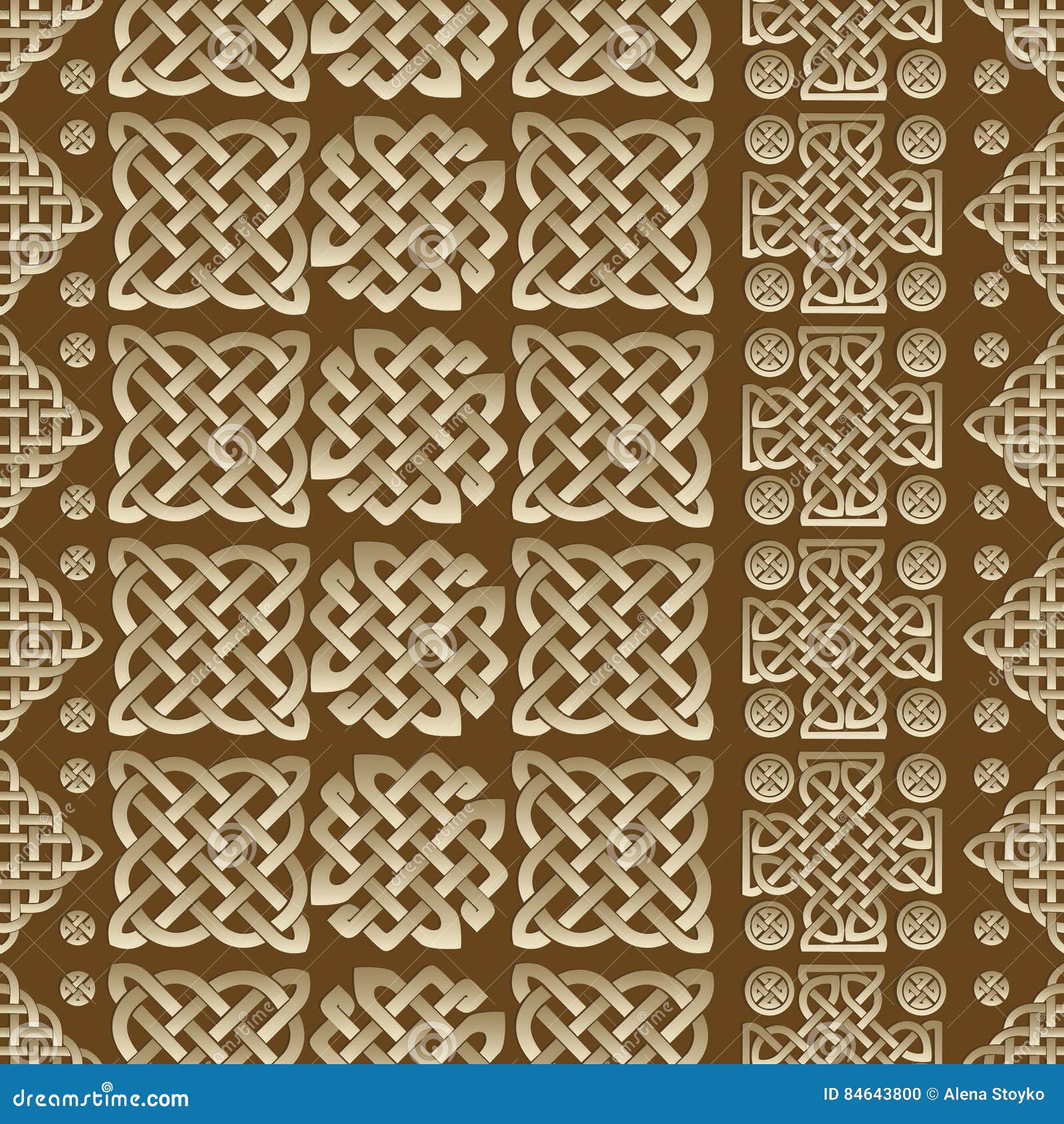 Celtic Knot Seamless Pattern Stock Vector - Illustration of graphic ...
