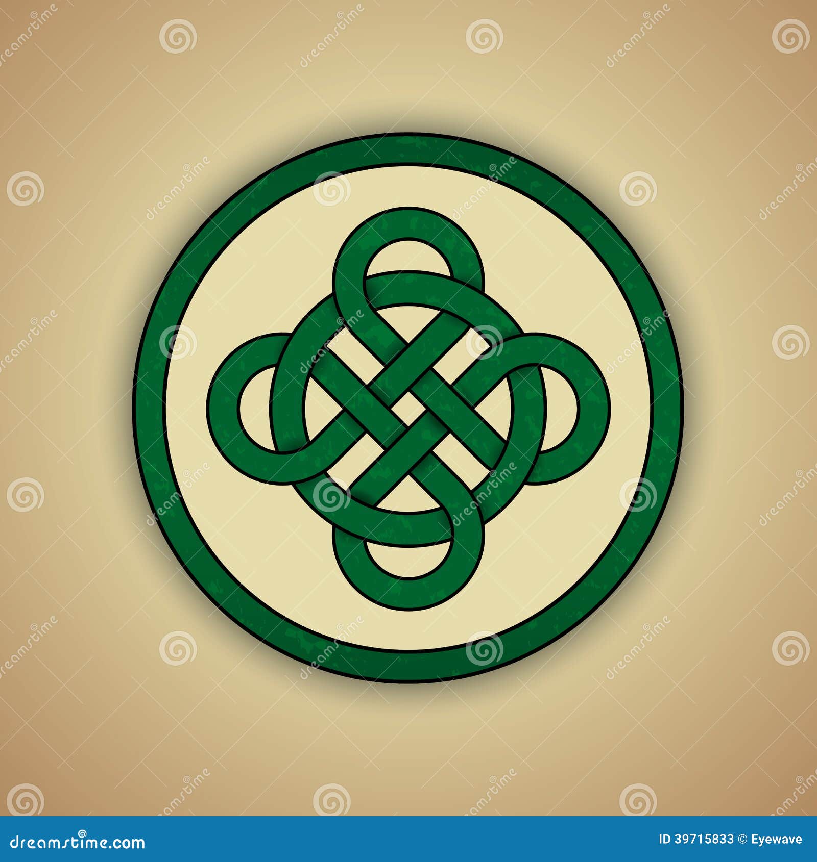 Celtic Knot Symbol of Luck stock vector. Illustration of symbol - 39715833