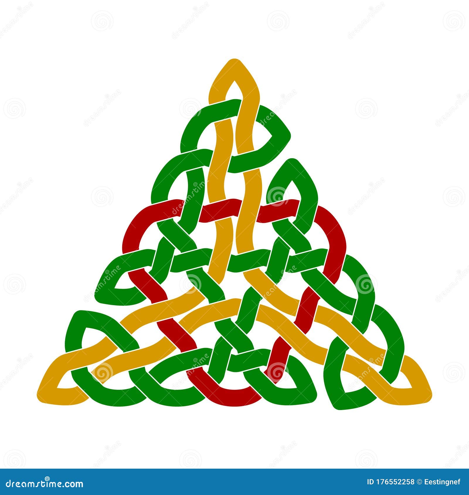 Celtic Knot. Triangular Ornament Stock Vector - Illustration of culture ...