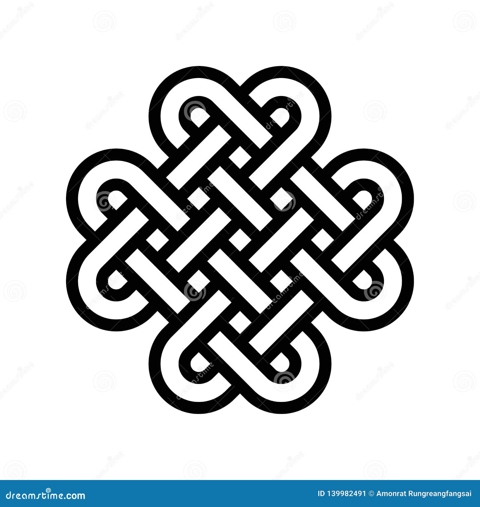 Celtic Knot Vector, Feast of Saint Patrick Line Icon Stock Vector ...
