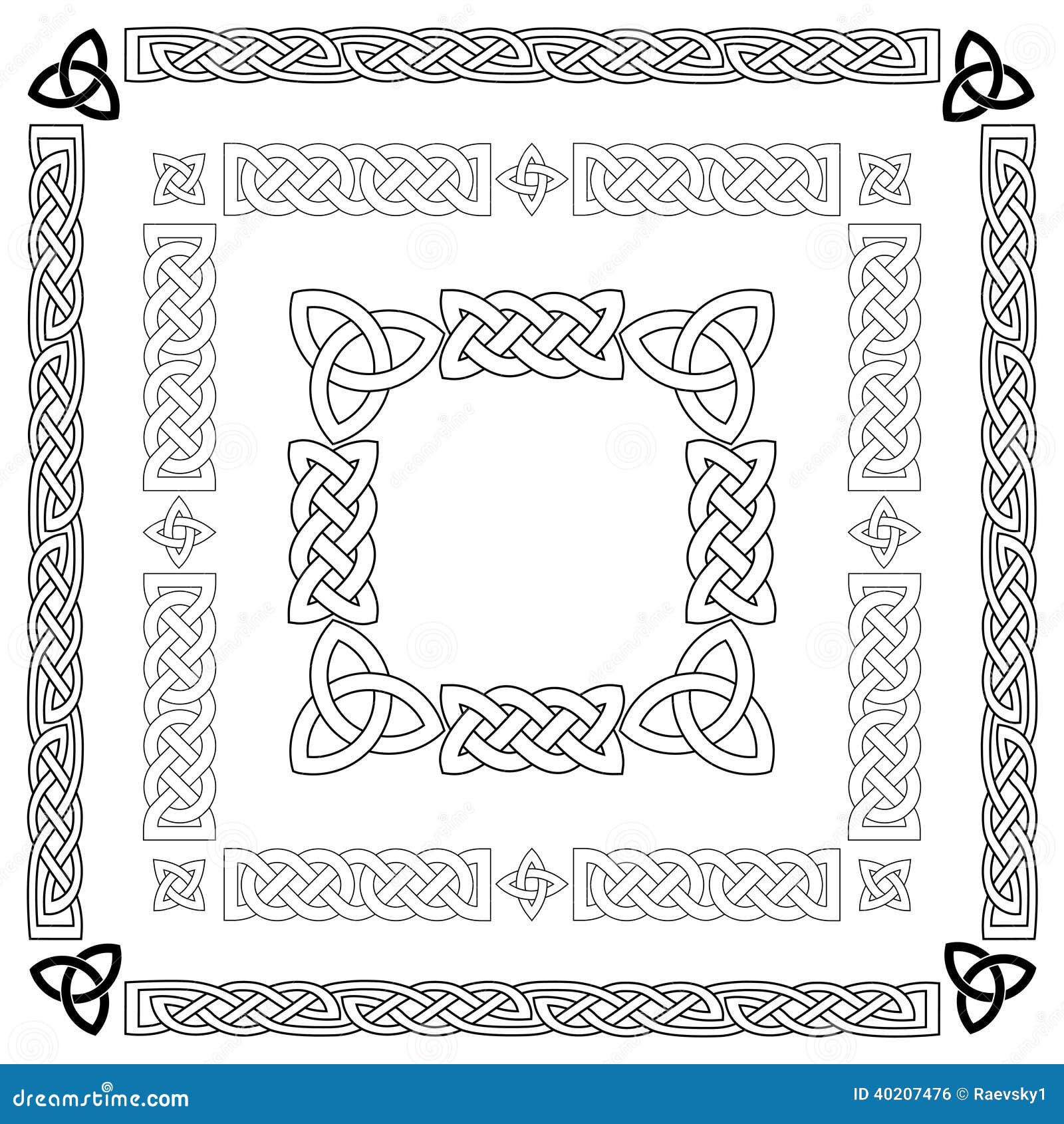 Celtic Knots, Patterns, Frameworks Vector Stock Vector - Illustration ...