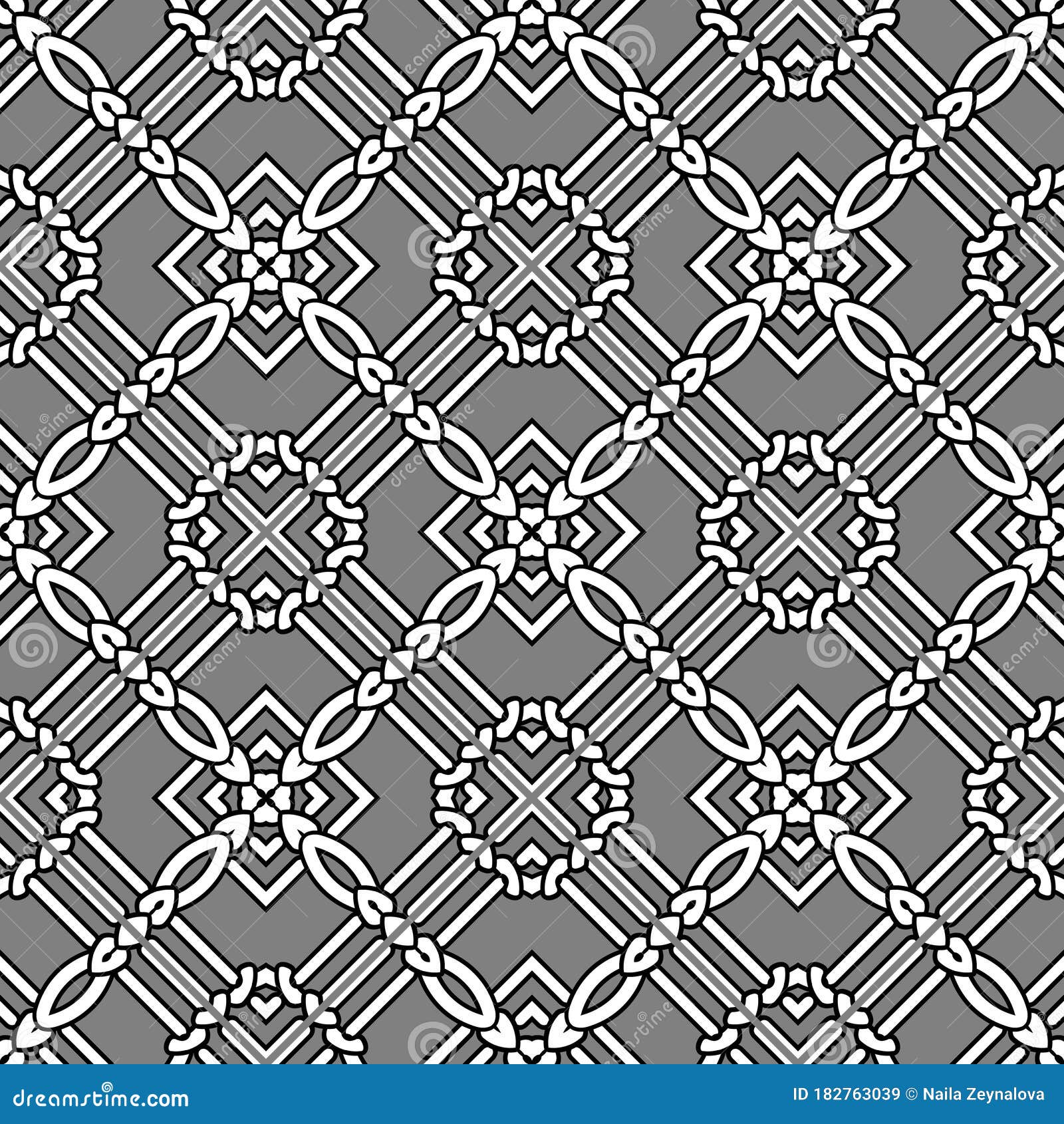 Celtic Knots Seamless Pattern. Elegant Geometric Vector Background ...