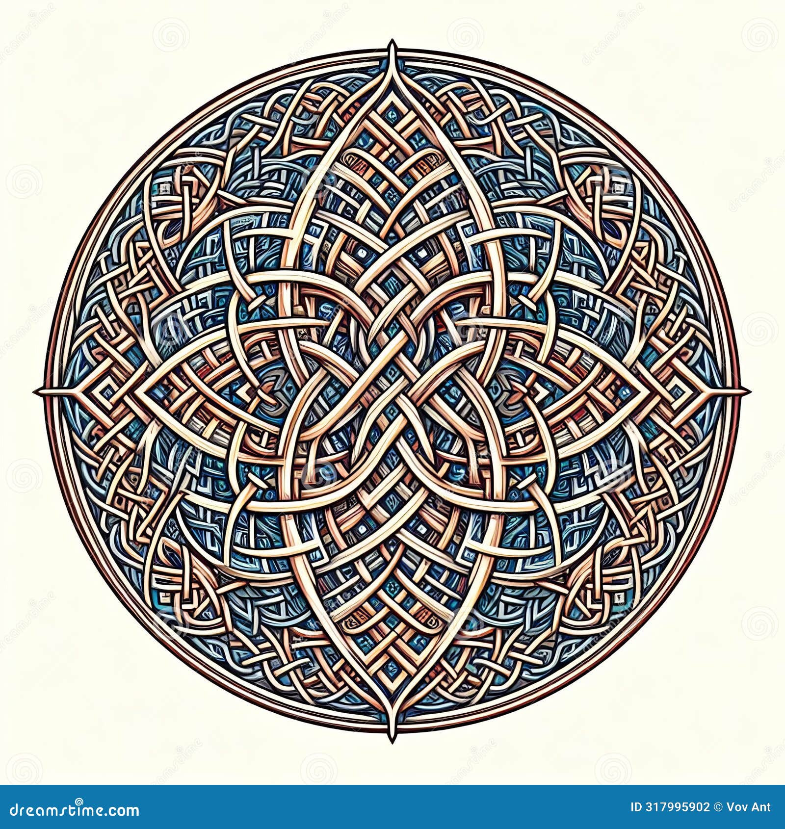 Celtic Knotwork Patterns, Isolated On White Background, Photo A ...