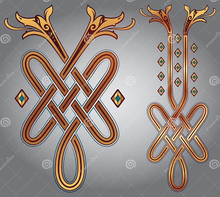 CELTIC MOTIFS stock vector. Illustration of line, gaelic - 27287205