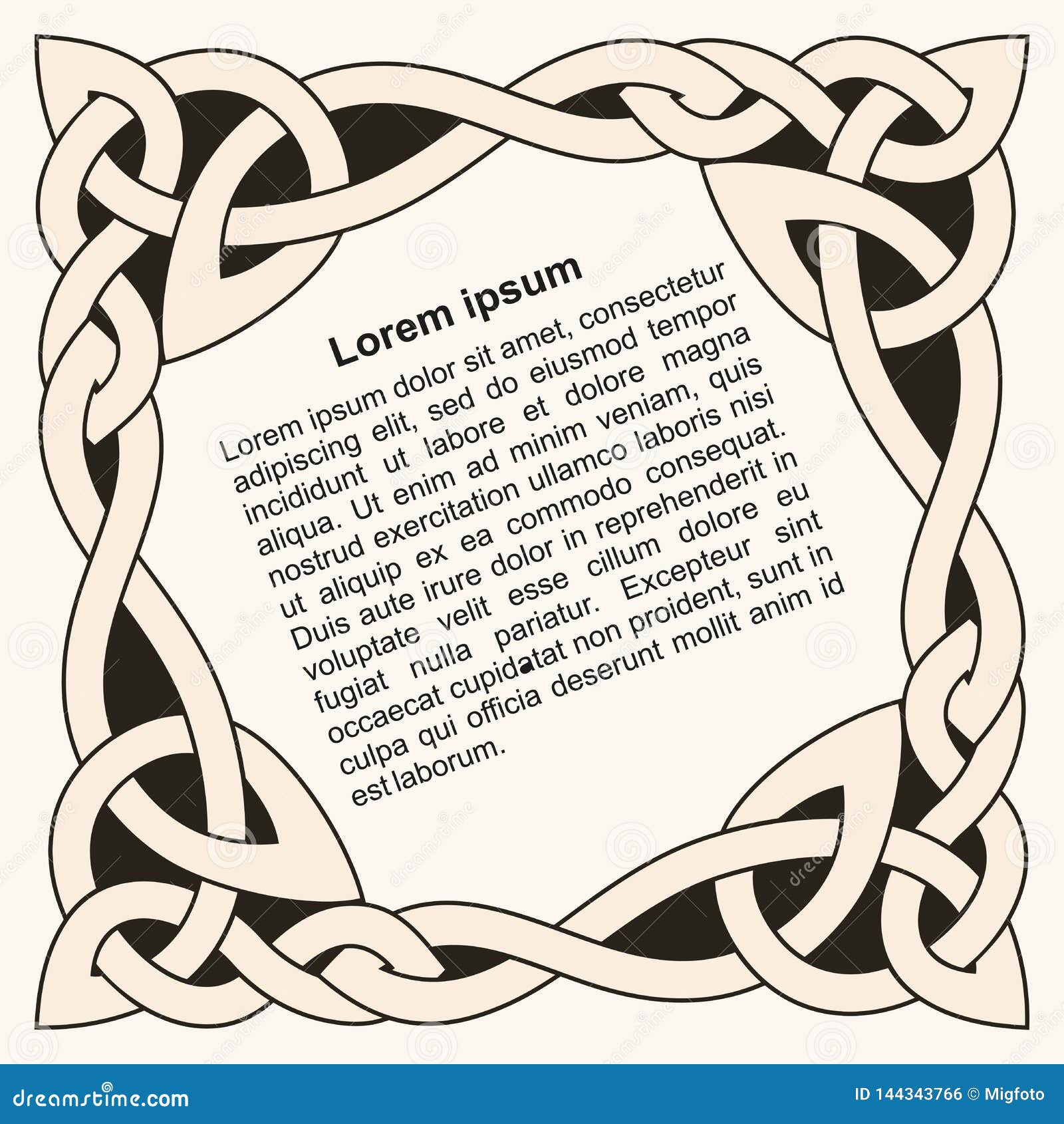 Celtic National Drawing. Cartoon Vector | CartoonDealer.com #98045211