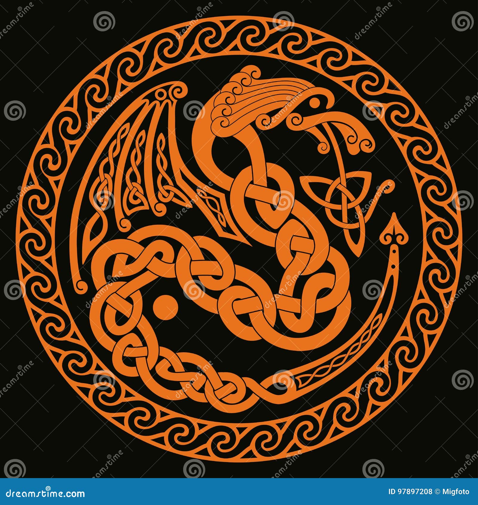 Simple Celtic Dragon Designs