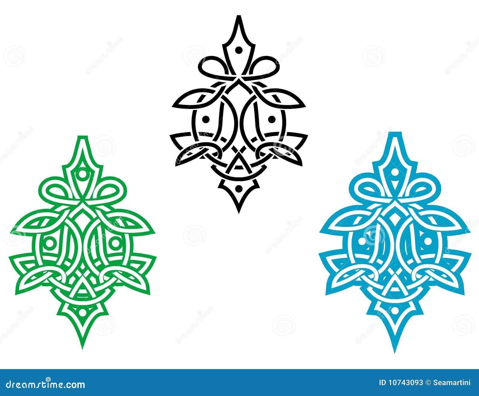 Celtic ornament stock vector. Illustration of english - 10743093