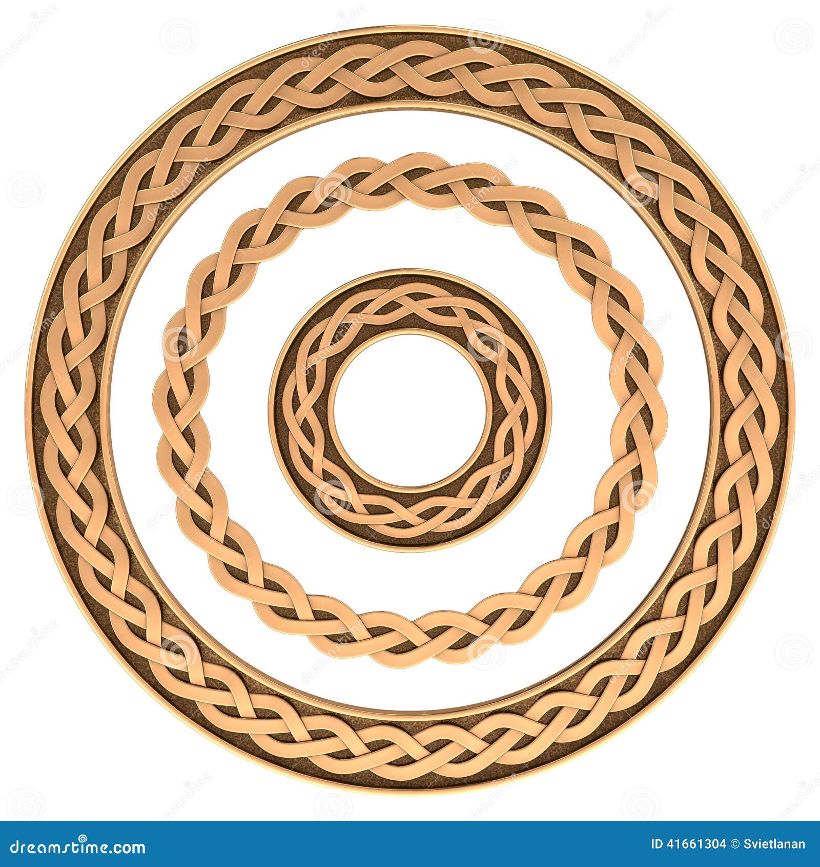 Celtic ornament frame set. stock illustration. Illustration of shape ...