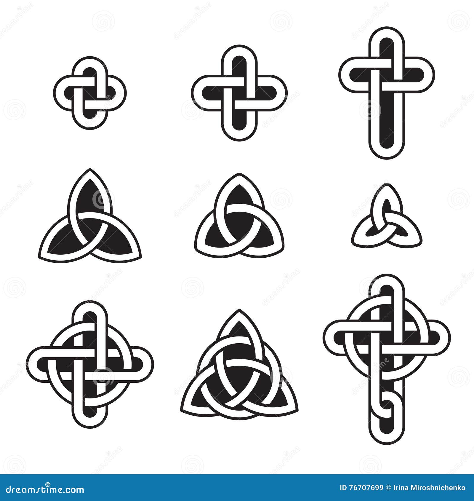 Triangle Celtic Knots