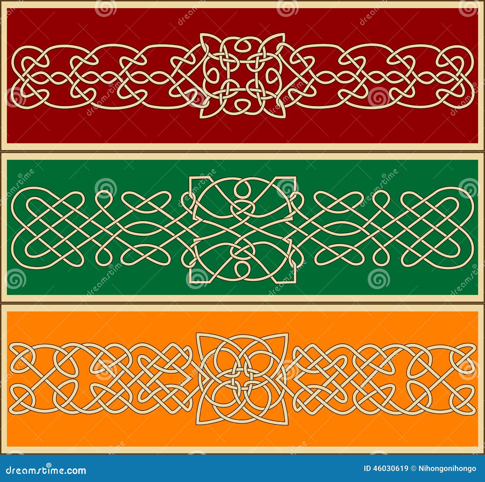 Celtic Ornaments and Patterns Stock Vector - Illustration of decoration ...