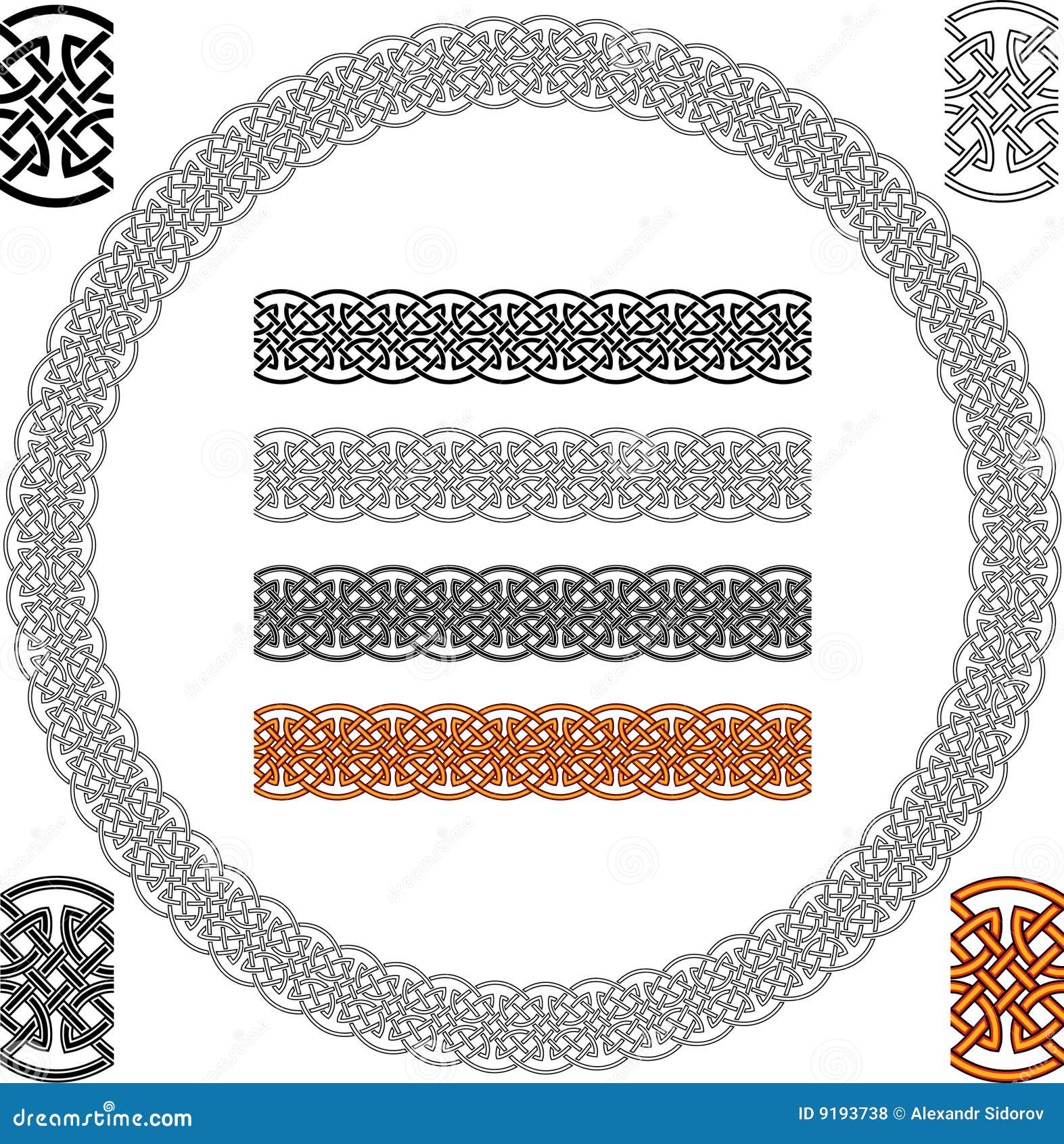 Celtic Pattern stock vector. Illustration of circle, cult - 9193738