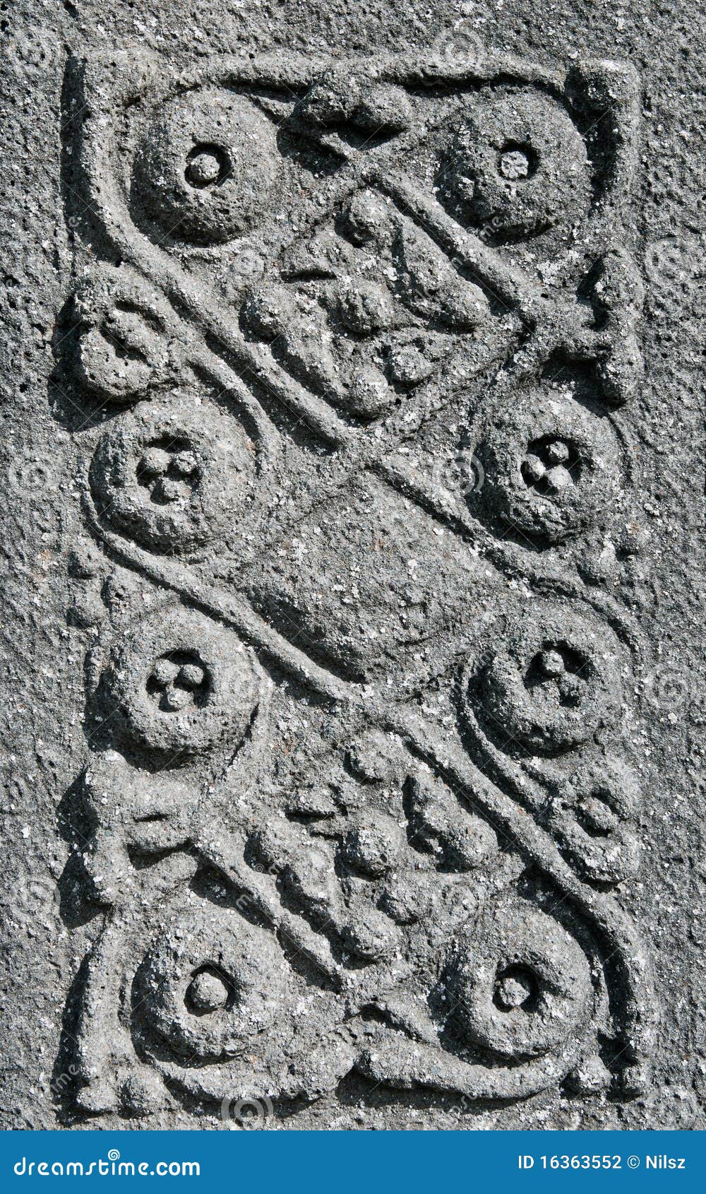 Celtic Pattern from Old Tombstone Stock Photo - Image of culture ...