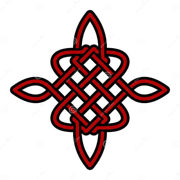 Celtic Pattern Vector Ancient Pagan Scandinavian Sacred Knotwork Symbol ...