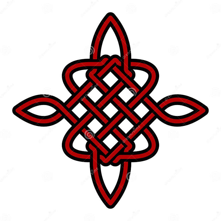 Celtic Pattern Vector Ancient Pagan Scandinavian Sacred Knotwork Symbol ...