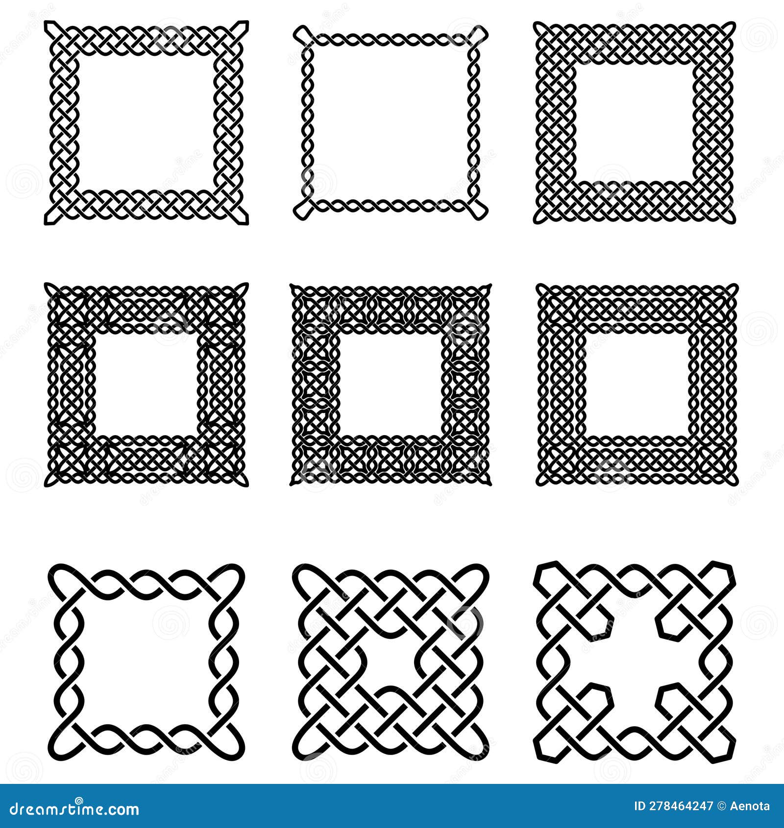 Celtic Pattern Vector Ancient Pagan Scandinavian Sacred Knotwork Symbol ...