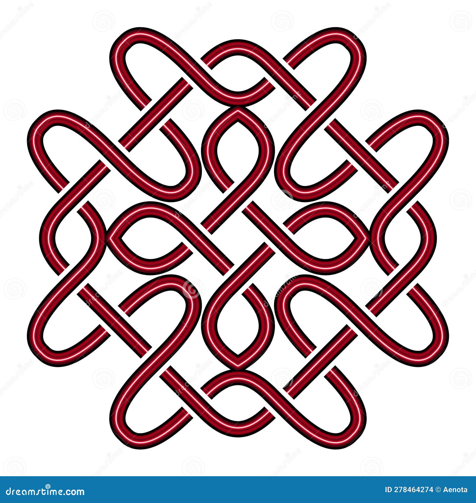 Celtic Pattern Vector Ancient Pagan Scandinavian Sacred Knotwork Symbol ...