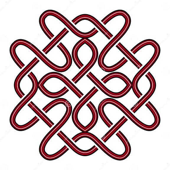 Celtic Pattern Vector Ancient Pagan Scandinavian Sacred Knotwork Symbol ...