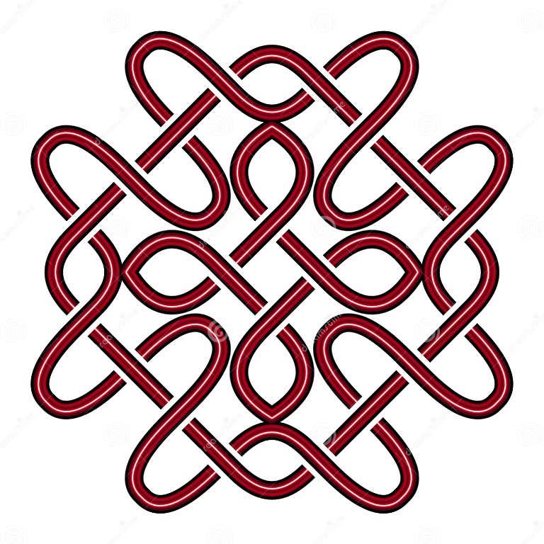 Celtic Pattern Vector Ancient Pagan Scandinavian Sacred Knotwork Symbol ...