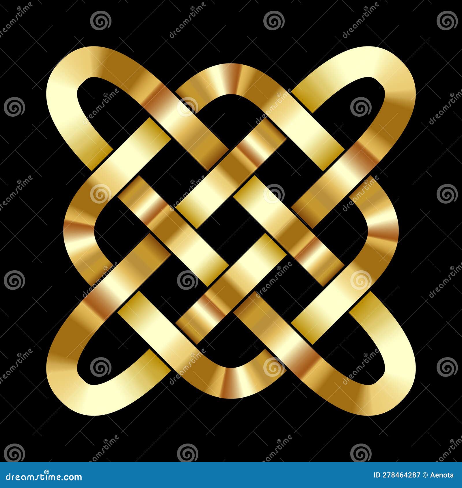 Celtic Pattern Vector Ancient Pagan Scandinavian Sacred Knotwork Symbol ...