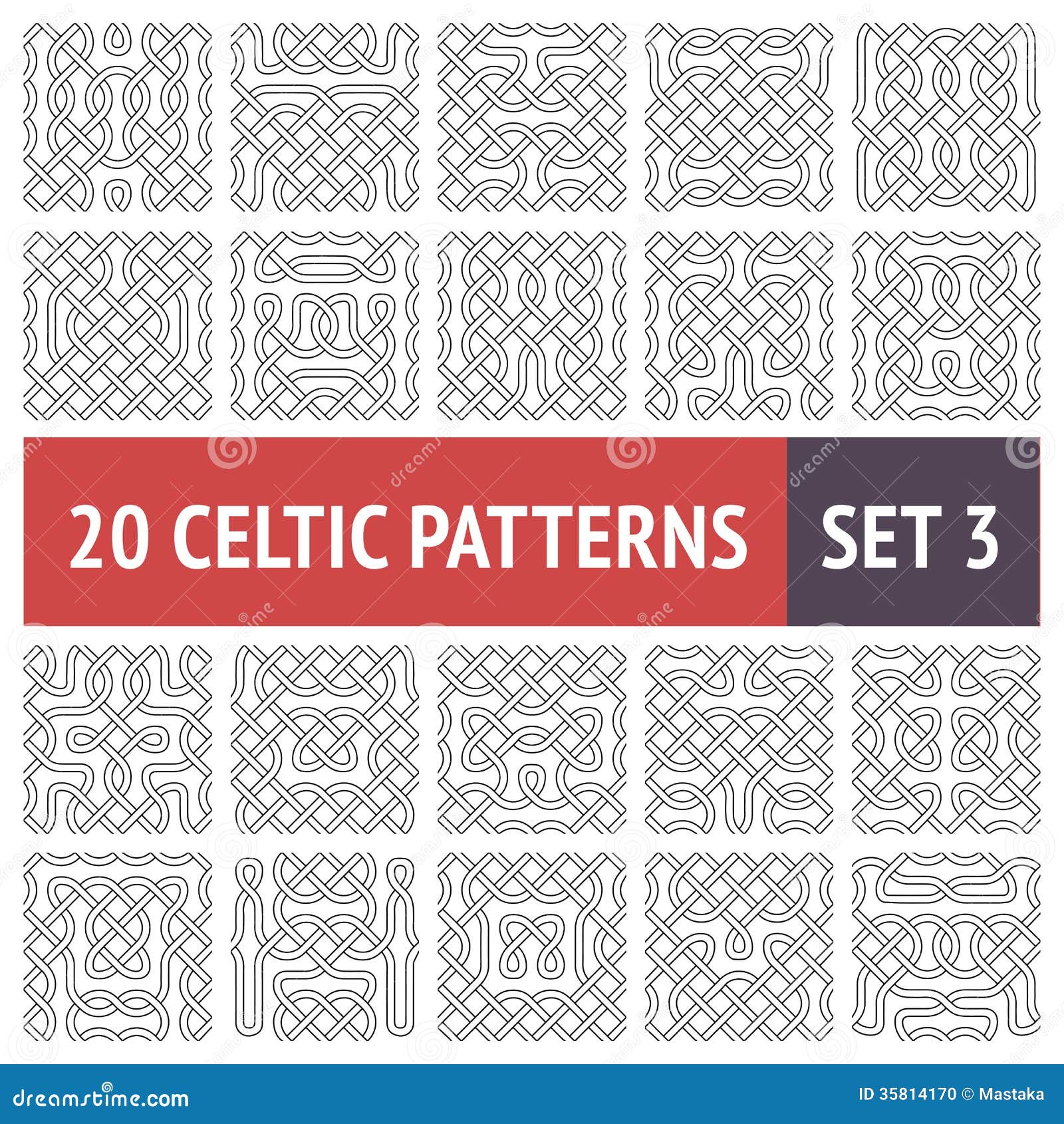 Celtic Patterns Set Vector Illustration | CartoonDealer.com #35814170