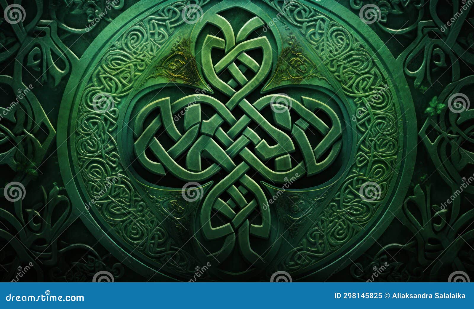 Celtic Patterns Such As Crosses, Spirals, or Geometric Designs ...